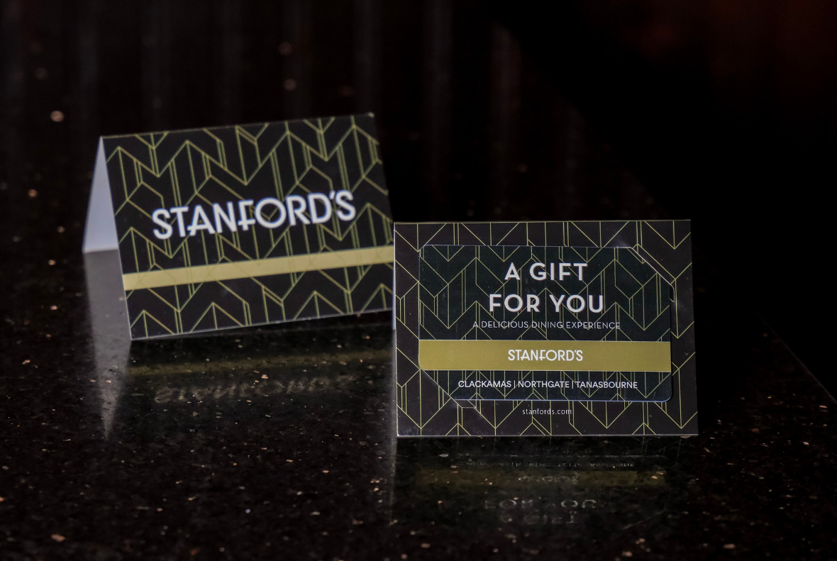 Steakhouse Gift Cards | Stanford’s Restaurant and Bar